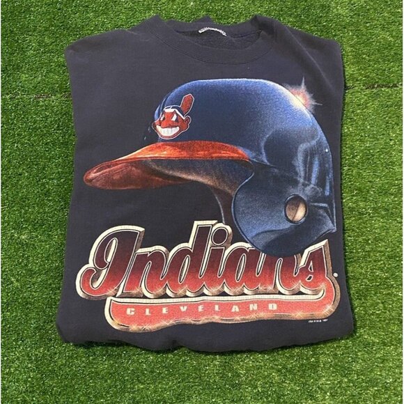 Shirts | Vintage Cleveland Indians Sweatshirt Mens Large Crew Neck ...